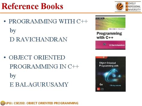 Cse 202 Object Oriented Programming Lpu Cse 202