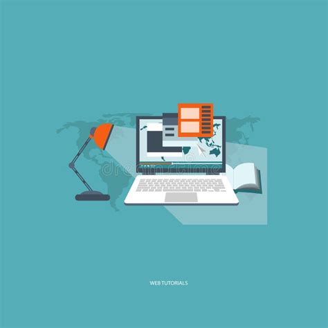 web tutorials stock vector illustration of consultant 85455407