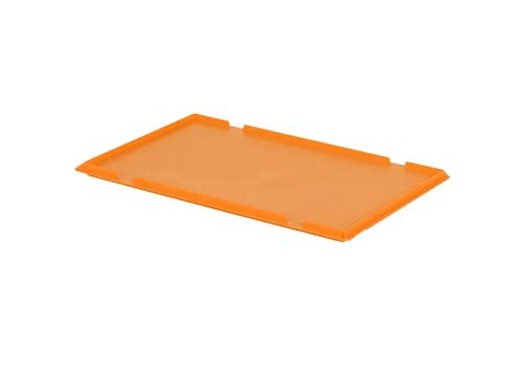Hinged Lid 600 X 400 Mm Orange Transoplastshop