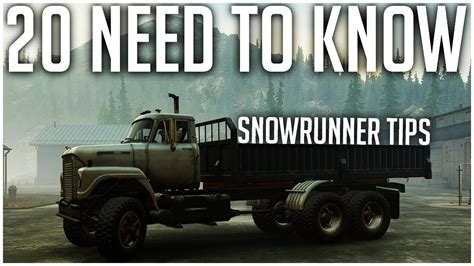 20 Need To Know Snowrunner Tips For Solo And Coop Youtube