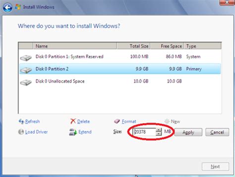 Partition The Hard Drive In A Windows 7 Install Tutorials
