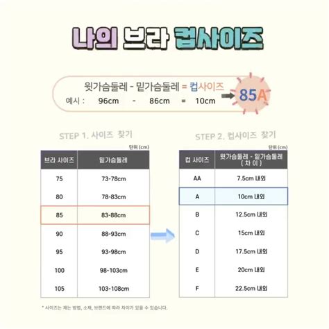 나의 브라 사이즈 찾기 Youtube