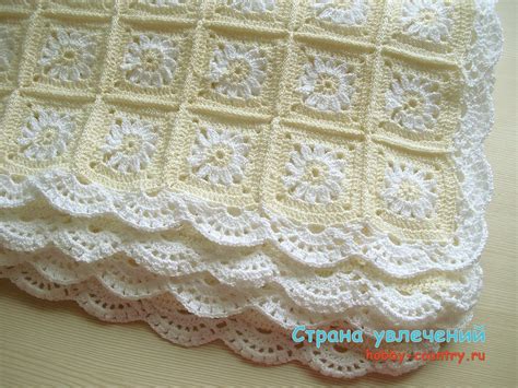 Плед крючком 3д эффект схема и описание