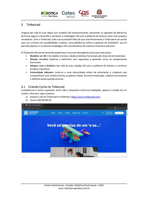 Aula03 Tinkercad Pdf Arduino Biblioteca Informática