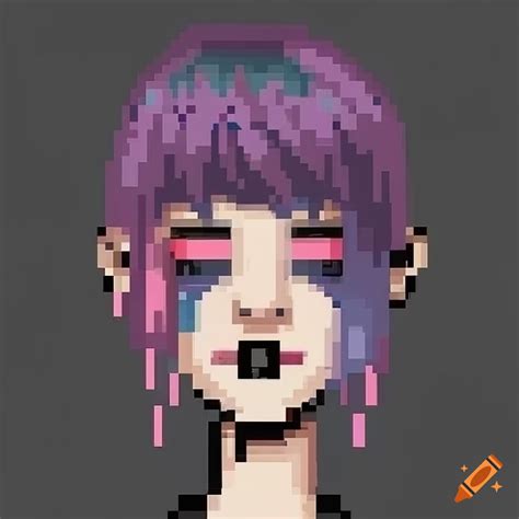 Pixel Art Of An Emo Girl On Craiyon