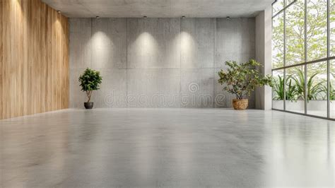 Exploring The Essence Of Normalist Architecture Through A Spacious Room With Large Windows And