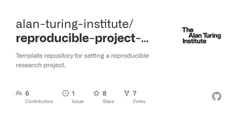 Github Alan Turing Institutereproducible Project Template Template