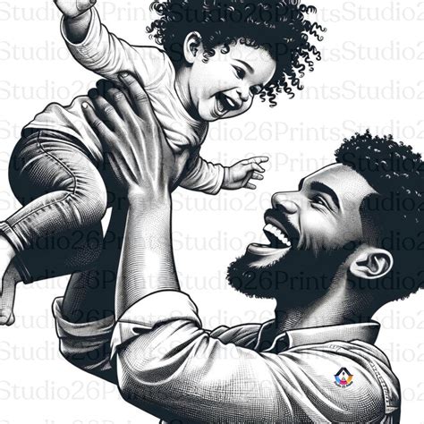 Black Father Png Afro Fathers Day Melanin Royalty Art