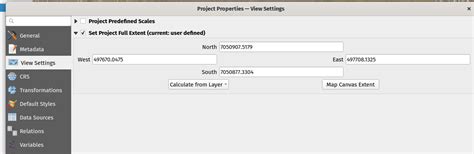 Add Option To Manually Set The Full Extent For A Project Request In Qgis · Issue 6316 · Qgis