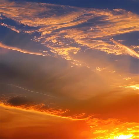 Premium Photo Beautiful Sky With Clouds And Sunrays Illustration