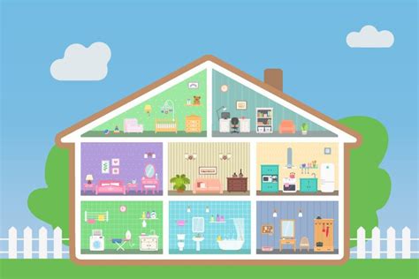 Svg Files Home Interior Dollhouse Vector Illustration