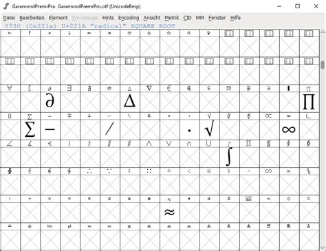 fontspec how can i use garamond premier pro s own glyphs for e g