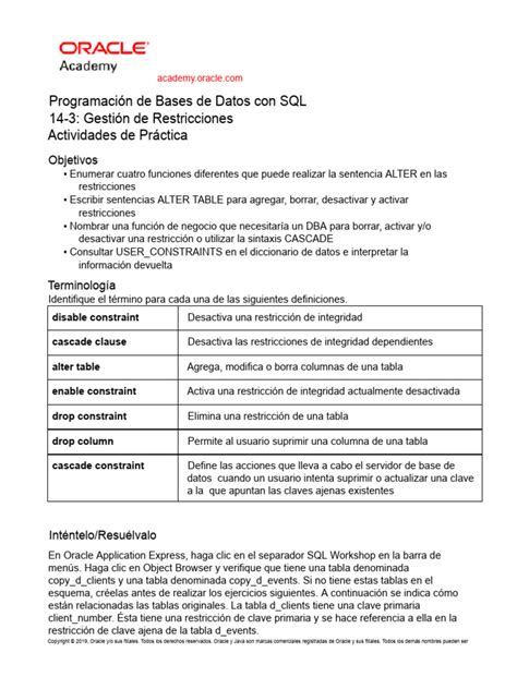 Dp 14 3 Practice Esp Pdf Sql Datos De Computadora