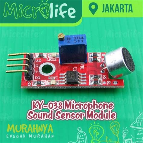 Jual Ky 038 Microphone Sound Sensor Module Shopee Indonesia