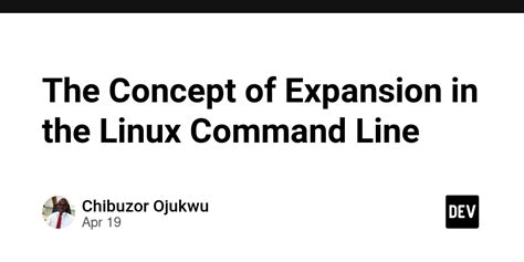 The Concept Of Expansion In The Linux Command Line Dev Community