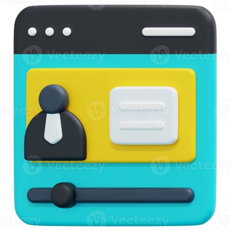 Video Tutorial 3d Render Icon Illustration 11620557 Png