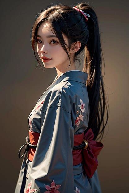 Hermosa Joven Japonesa Modelo Vistiendo Un Hermoso Kimono Fondo De Pantalla De Belleza Exquisita