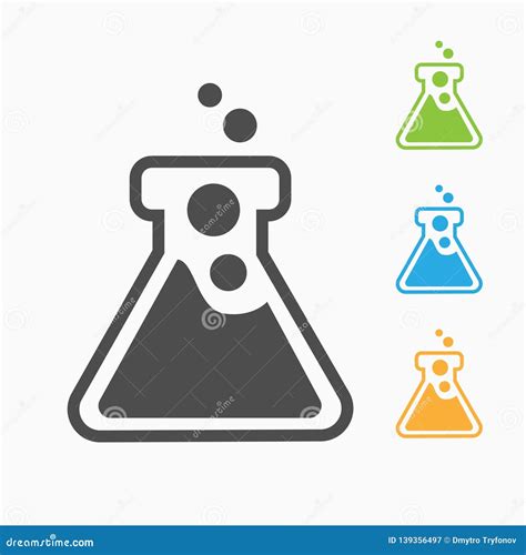 laboratory glass chemical flask with liquid web icon stock vector