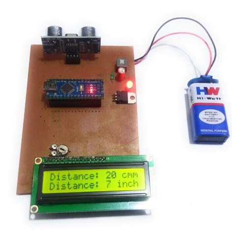 Distance Measuring Device Using Ultrasonic Sensor Sr Robotics