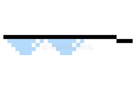 Pixel Glasses Meme Like A Boss Meme Pixelation Accessory Optical Fashion 8 Bit Funky Logo