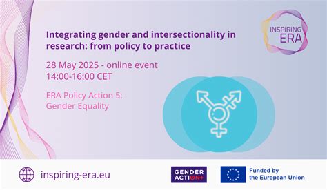 Integrating Gender And Intersectionality In Research Inspiring Era Online Event Inspiring Era