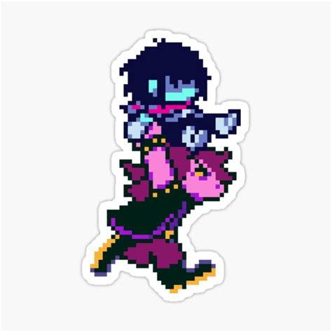 Deltarune Susie Dunking Kris Sticker For Sale By DefyingMag Redbubble