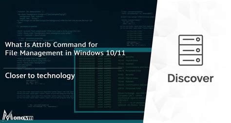 What Is Attrib Command For File Management In Windows