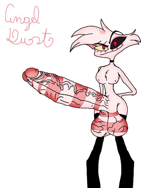 Rule 34 Angel Dust Hazbin Hotel Big Balls Big Penis Dick Giant Penis Hyper Penis Tagme