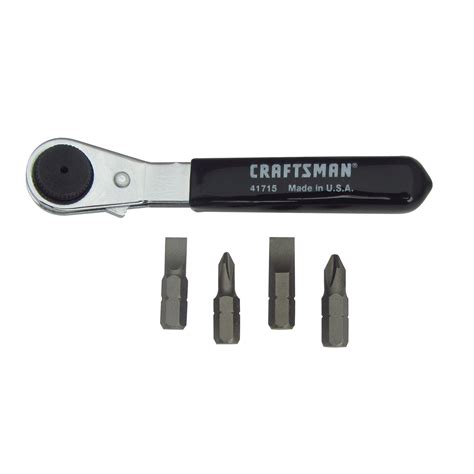 Craftsman 5 Pc Offset Ratcheting Screwdriver Bit Wrench Set