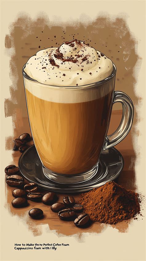 Як зробити ідеальну кавову піну для капучино з Illy в 2025 г Капучино Иллюстрации еды Кофе