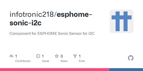 Github Infotronic218esphome Sonic I2c Component For Esphome Sonic