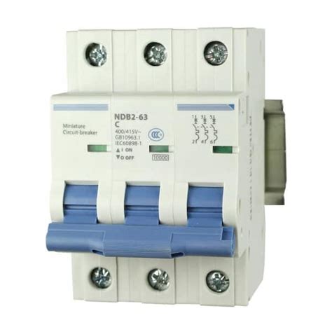 Automation Systems Interconnect 20 Amp 480 Volt Ac 3 Pole Din Rail Mount Miniature Circuit