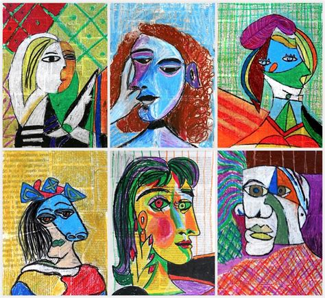 Mixed Media Portraits By Picasso