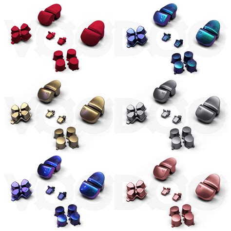 Custom Metallic Ps5 Controller Buttons Voodoo Controllers