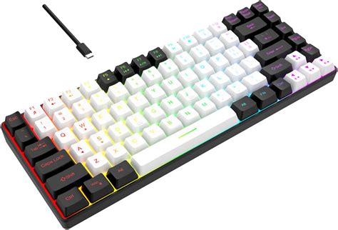 Amazon Com Dpofirs Gaming Keyboard 80 Layou Ergonomically Curved Mechanical Keyboard