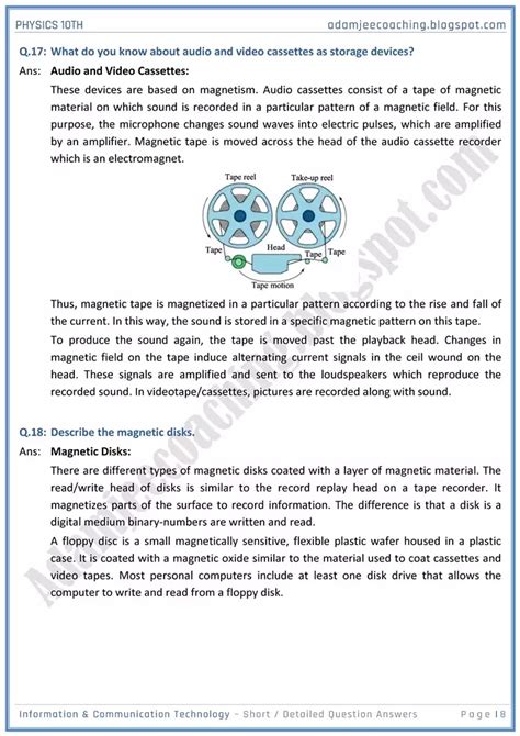 Adamjee Coaching Information And Communication Technology Short And Detailed Answer Questions
