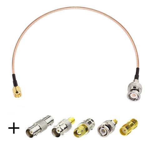 Superbat Sma Male To Bnc Male Cable 15cm 5pcs Rf Coax Adapter Kit Sma