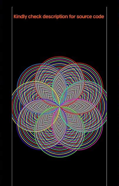 Creating A Colorful Circular Pattern With Python Turtle