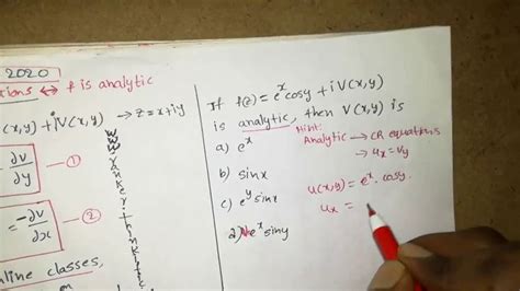 gate 2020 analytic function complex analysis engineering mathematics