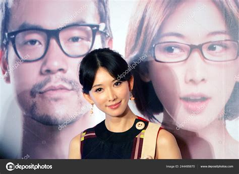 Taiwanese Model Actress Lin Chi Ling Attends Press Conference Movie — Stock Editorial Photo
