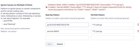 Setting Multiple Ignore Criteria Through Ui Is Broken Sonarqube Cloud