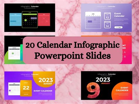 20 Editable Calendar Infographics Powerpoint Slides Powerpoint Editable Calendar Powerpoint