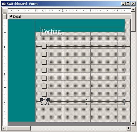 Ms Access Create More Than Switchboard Items