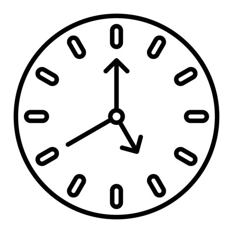 Clock Line Icon 10284405 Vector Art At Vecteezy
