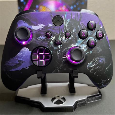Microsoft Xbox Series X S Custom Modded Controller With LEDs Purple Ghost In Custom