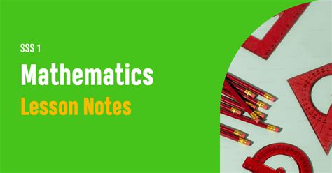 Ss1 Mathematics Scheme Of Work Pdf 1st 2nd And3rd Term Get Syllabusng