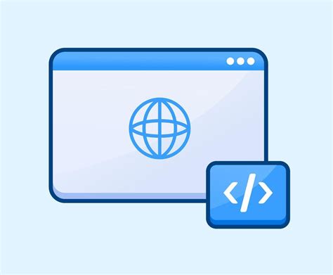 Web Browser Programming Icon Vector Illustration For Computer And