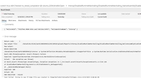 Buildanalysis Link Information Of The Failing Job In Addition To The Failing Configuration