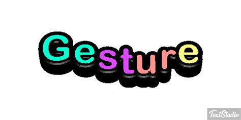 Gesture Word Animated  Logo Designs