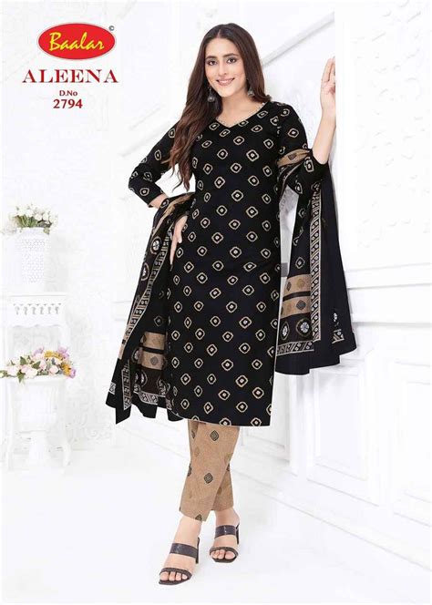 Baalar Cotton Aleena Vol 27 Pure Cotton Dress Material Wholesale